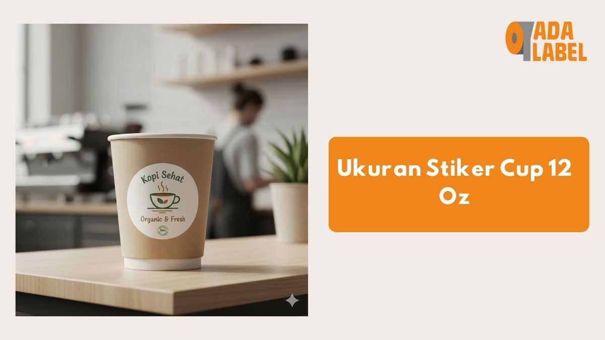 Berapa Ukuran Stiker Cup 12 Oz yang Pas & Ideal? - Cetak Stiker Label ...